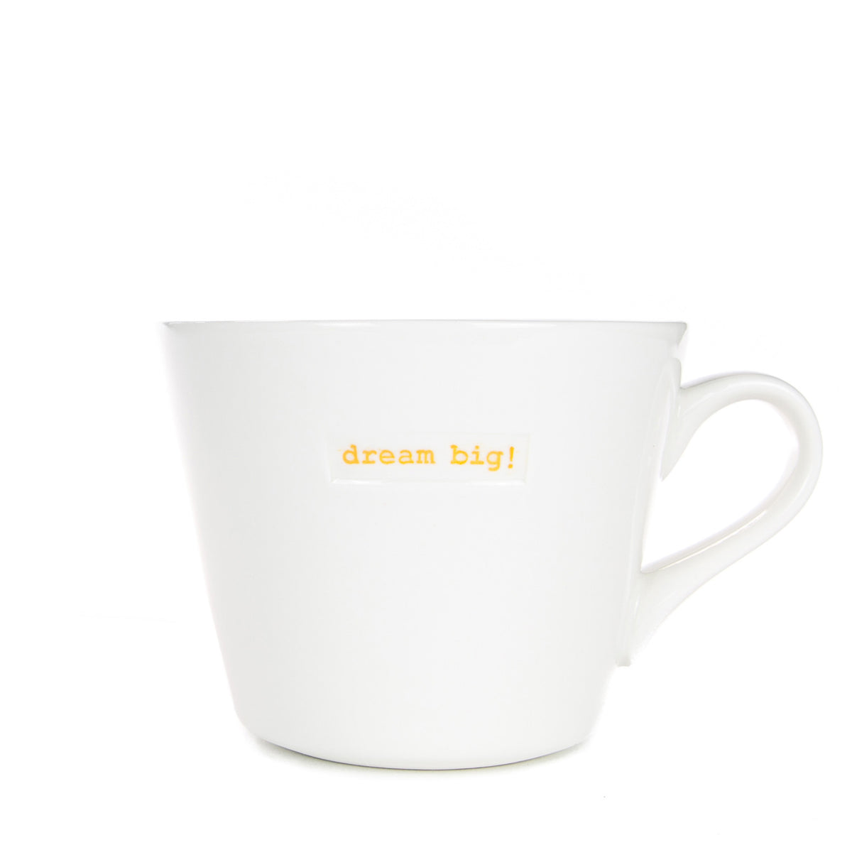 Bucket Mug Medium - 350ml - Dream Big! (Orange) – Forma House B2B